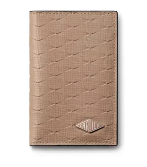 Cartier Leather Losange Card Holder - Beige