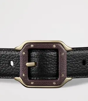 Cartier Santos De Reversible Leather Belt
