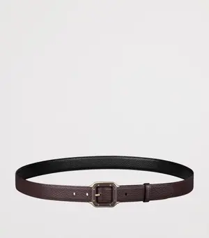 Cartier Santos De Reversible Leather Belt