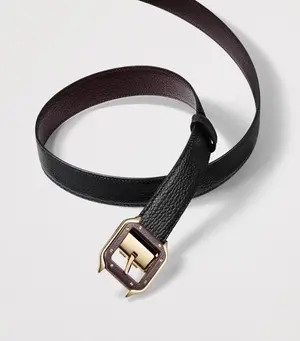 Cartier Santos De Reversible Leather Belt