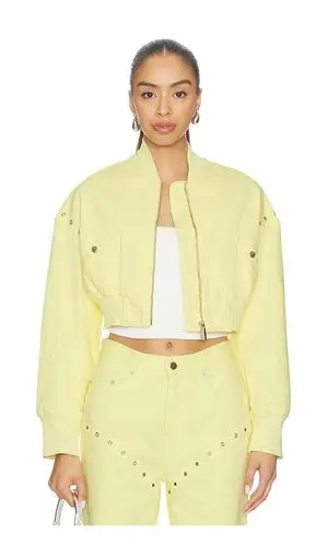 PALMATIC STUDIO Rebelni Denim Jacket - Yellow