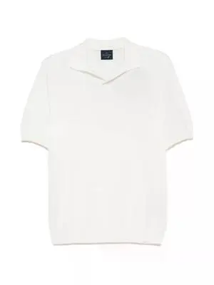 Paul & Shark Textured Short-sleeve Polo Shirt - White