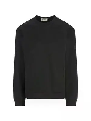Premiata Crew Neck Sweatshirt With Logo Patch - Black