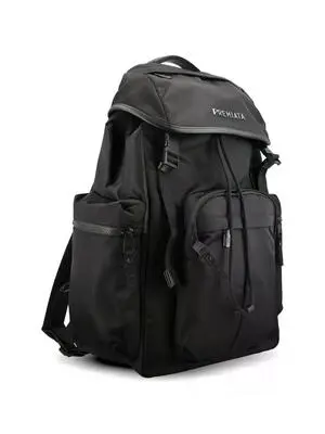 Premiata Logo Plaque Buckled Backpack