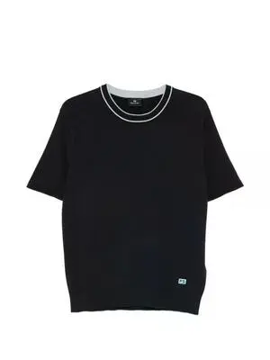 Paul Smith Logo-embroidered T-shirt - Blue