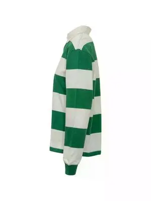 WOC Striped Long-sleeve Polo Shirt