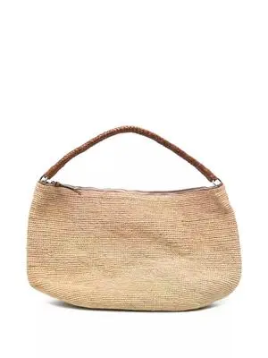 IBELIV Utopia Crocheted Raffia Shoulder Bag - Neutrals