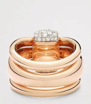 Pomellato Rose Gold And Diamond Ring