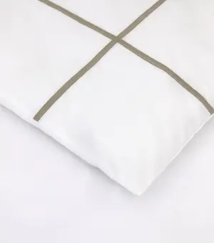YVES DELORME Athena Super King Duvet Cover - Green