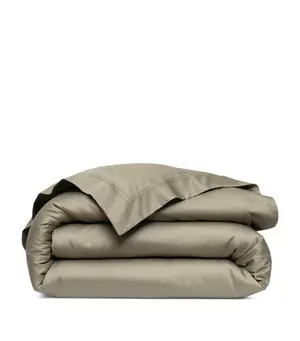 YVES DELORME Triomphe Kaki Super King Duvet Cover - Green