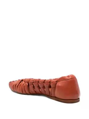 PANTANETTI Woven Ballet Flats