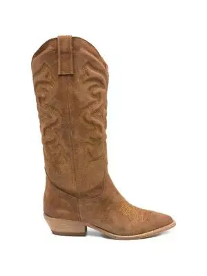 JULIE DEE Embroidered Cowboy Boots