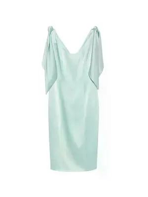 FELY CAMPO Draped Midi Dress