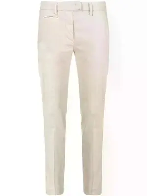DONDUP Slim Cropped Trousers - Neutrals