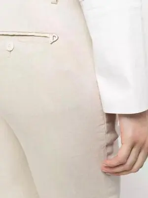 DONDUP Slim Cropped Trousers - Neutrals