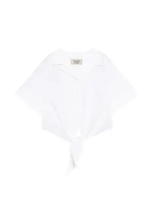 ALESSANDRO ENRIQUEZ Knot-detail Shirt - White
