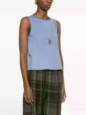 Herno Sleeveless Round Neck Vest - Blue