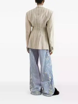 Dolce & Gabbana Single-breasted Jacket In Regimental Pinstripe
