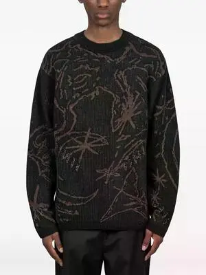 ROA Graphic Crew Neck Sweater