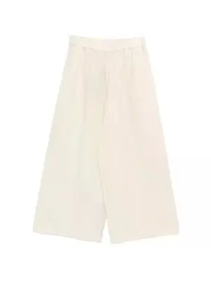Max Mara Elasticated Waistband Trousers - Neutrals