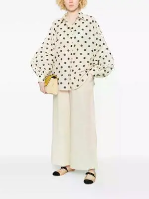 Max Mara Elasticated Waistband Trousers - Neutrals