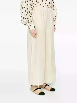 Max Mara Elasticated Waistband Trousers - Neutrals