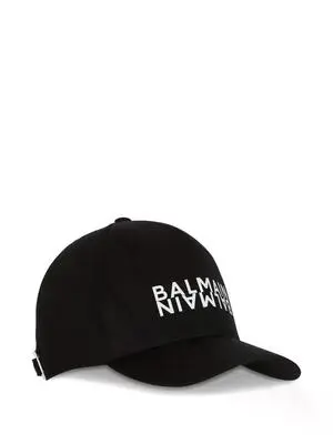 Balmain Print Cotton Cap