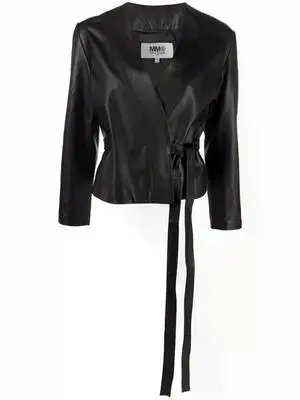 MAISON MARGIELA Wrap-style Leather Jacket