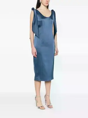 FELY CAMPO Draped Midi Dress