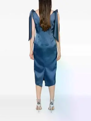 FELY CAMPO Draped Midi Dress