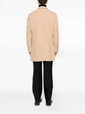 Karl Lagerfeld Exposed Seam Single-breasted Midi Coat