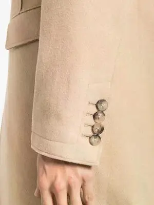 Karl Lagerfeld Exposed Seam Single-breasted Midi Coat