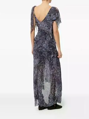 Isabel Marant Étoile Tylena Ruffled Asymmetric Maxi Dress