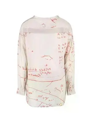 Rick Owens Graphic Long-sleeve Shirt
