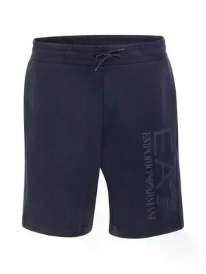 EA7 Logo Drawstring Shorts - Blue