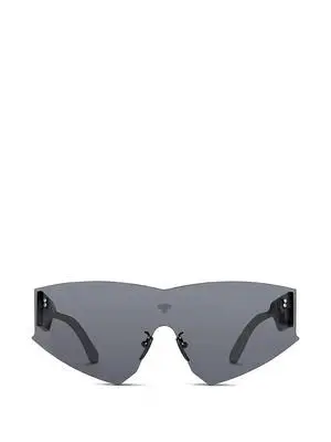 FACE.HIDE Vertigo Futuristic-shape Logo-detail Sunglasses - Black