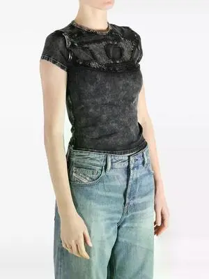 DIESEL® T-mely Cup-detail T-shirt