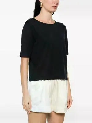 BASE Crew Neck T-shirt With Short Sleeves - Blue