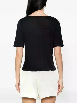 BASE Crew Neck T-shirt With Short Sleeves - Blue