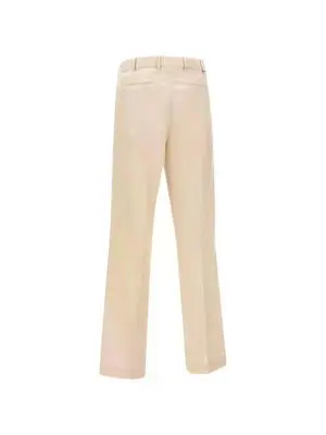 PT TORINO Tailored Pleated Wide-leg Trousers - Neutrals