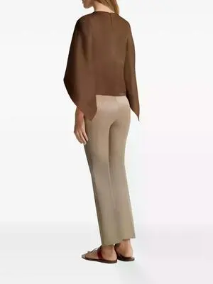 Alberta Ferretti Layered Blouse With Cape Detail