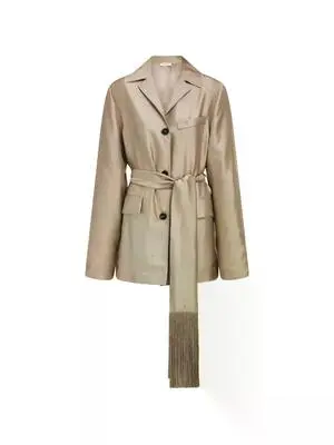 FERRAGAMO Jacquard Overshirt - Neutrals