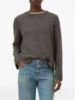 Closed Crew-neck Long-sleeve Sweater