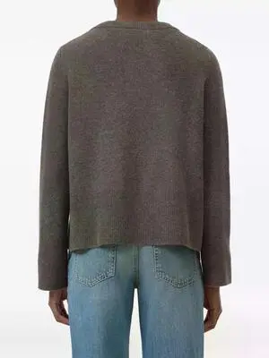 Closed Crew-neck Long-sleeve Sweater