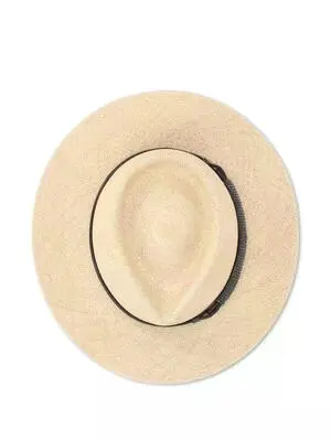 Brunello Cucinelli Woven Monile Fedora Hat