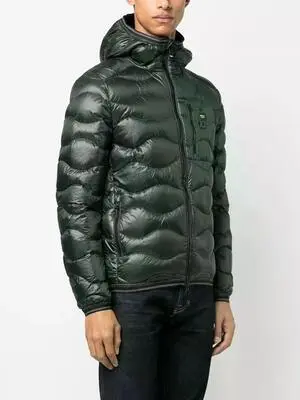 BLAUER. Feather-down Quilted Jacket - Green