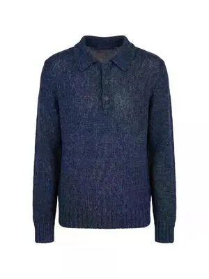 SUNFLOWER Buttoned Polo Shirt - Blue