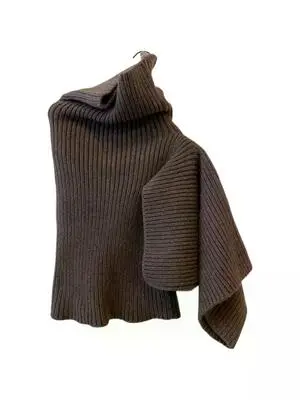 Rick Owens Ribbed Knit Turtleneck Top