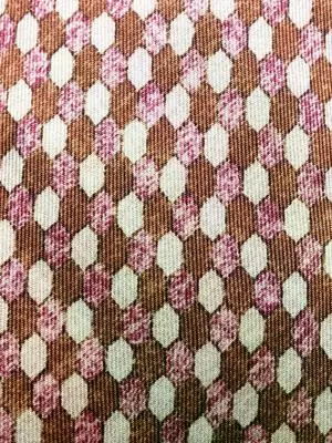 Tagliatore Geometric Print Silk Neck Tie - Brown