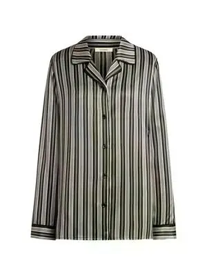 12 STOREEZ Striped Pyjama Set - Black